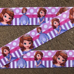 3 Yards 7/8" Sofia Ribbon Sofia the First Ribbon Sofia Princes Ribbon ...
