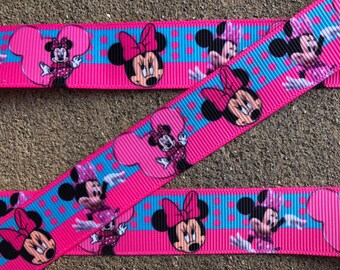 3 Yards 7/8 Minnie Mouse Ribbon Hair Bow Supplies Minnie - Etsy