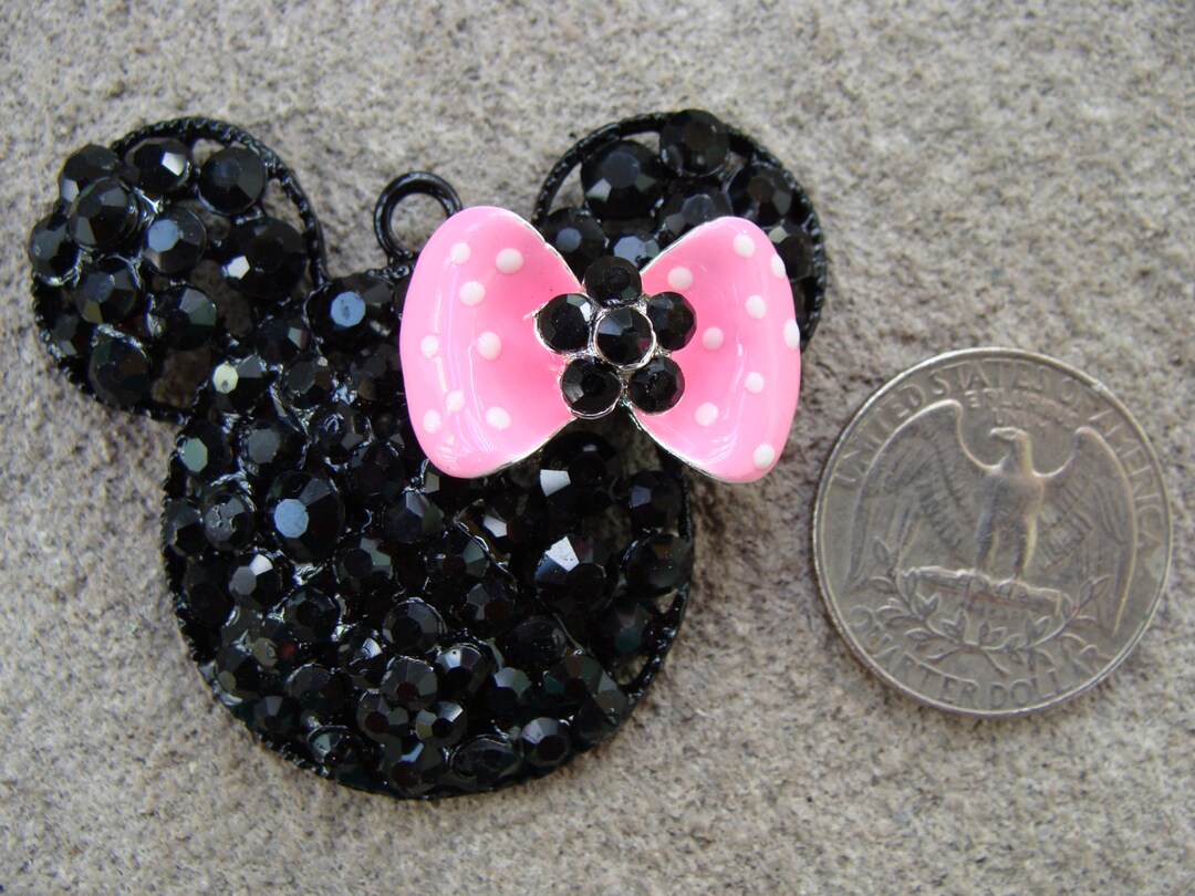 Minnie Mouse Pendant Necklace Pendant One Minnie Mouse Resin Large 40 ...