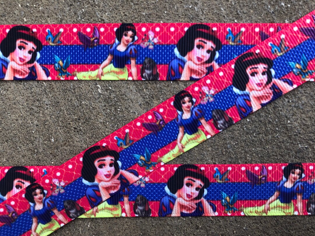 3 Yards 7/8 Snow White Ribbon Princess Ribbon Hair Bow Ribbon Red Bow ...
