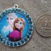 Frozen Pendant One Round Frozen Rhinestone Alloy Pendant 40 Mm- Anna ...