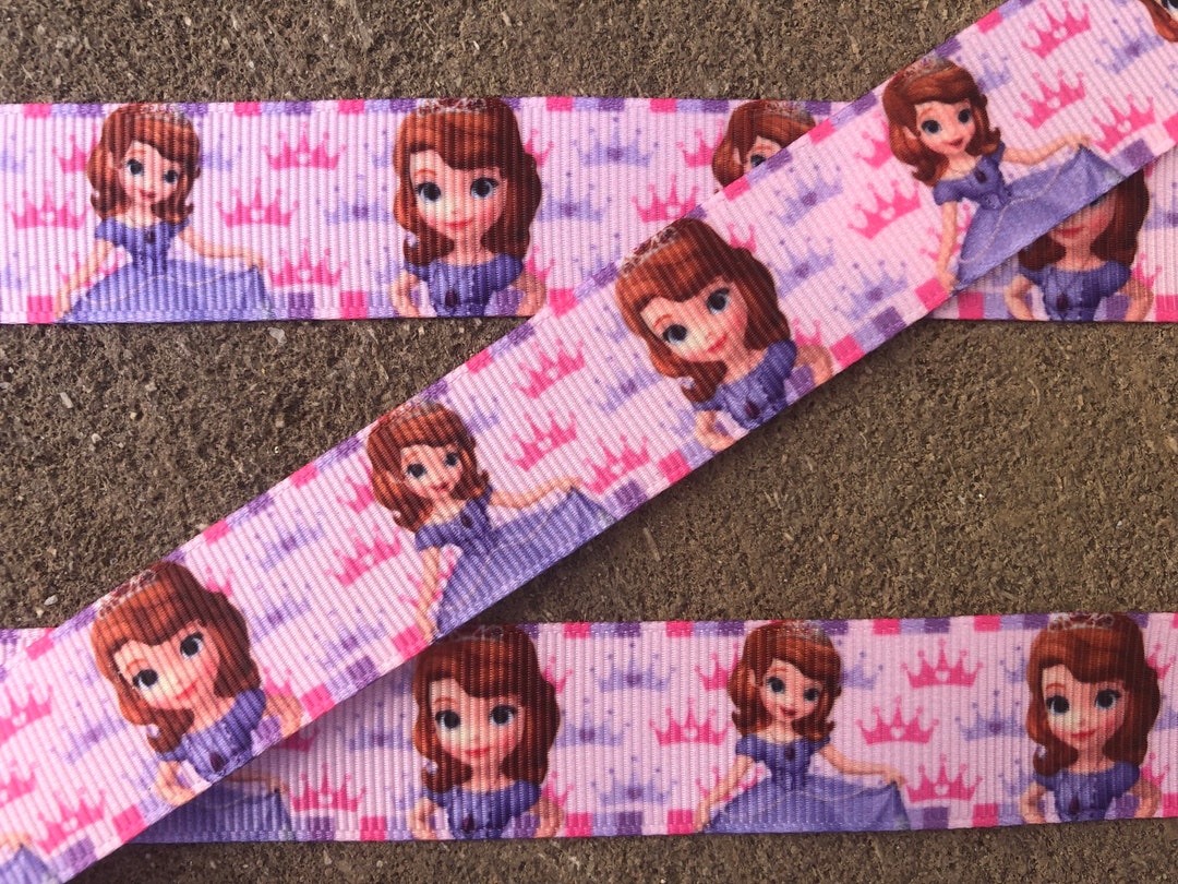 3 Yards 7/8" Sofia Ribbon Pink and Purple Princes Sofia the First ...