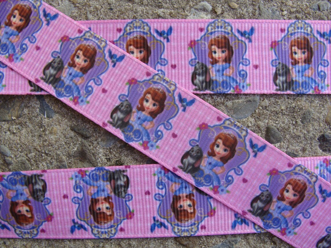 3 Yards Sofia the First Princes Ribbon Hair Bow Ribbon Princes - Etsy