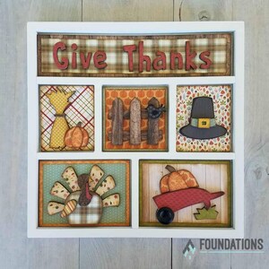 Thanksgiving Shadow Box Kit Foundations Decor - Etsy