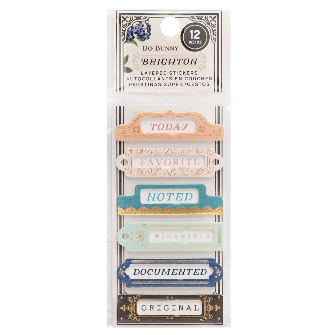 Layered Stickers Brighton Collection Bobunny - Etsy