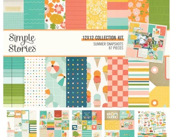 Simple Stories Summer Snapshots 12x12 Collector's Essential Kit ...