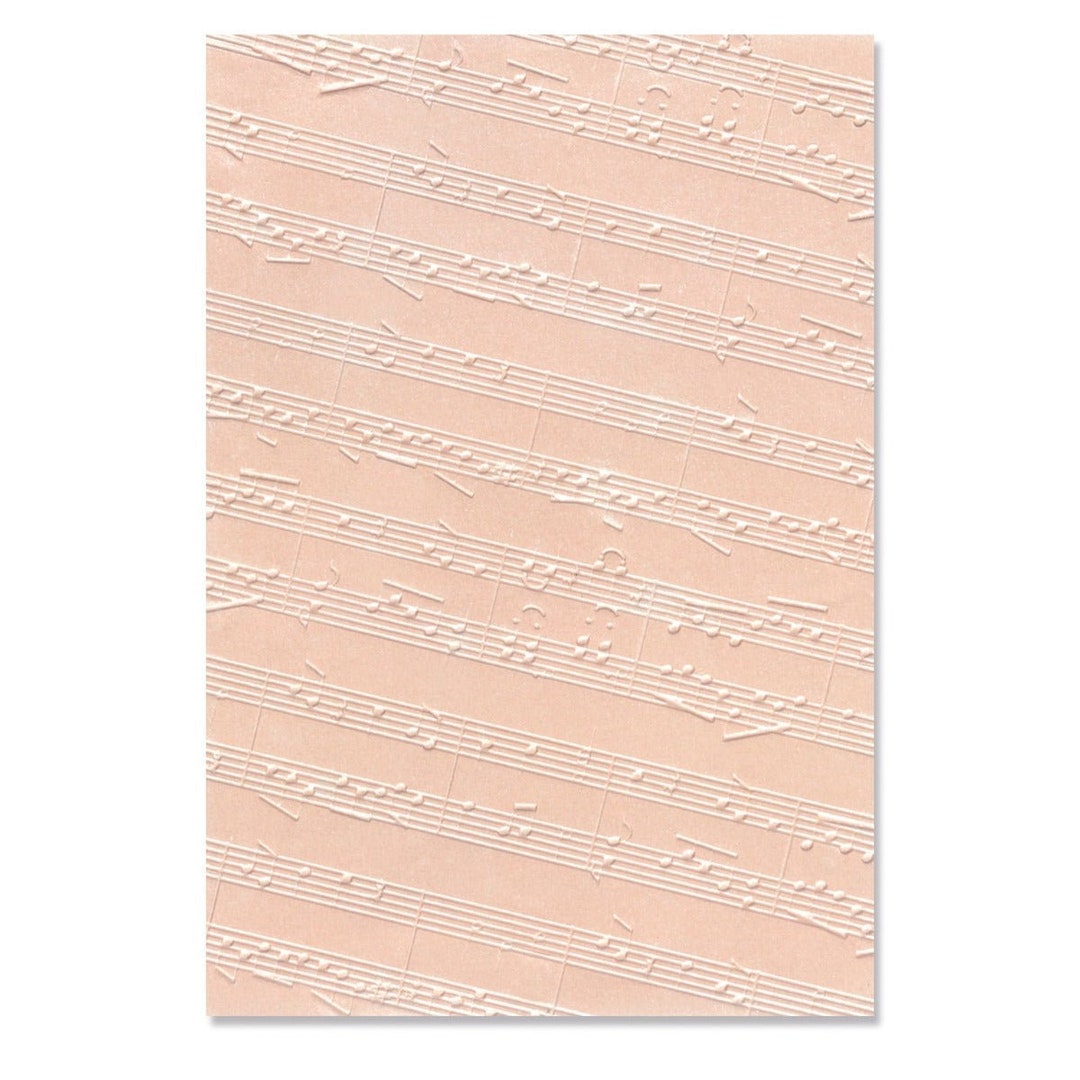 Music Notes 3D Textured Impressions Embossing Folder Sizzix-clearance ...
