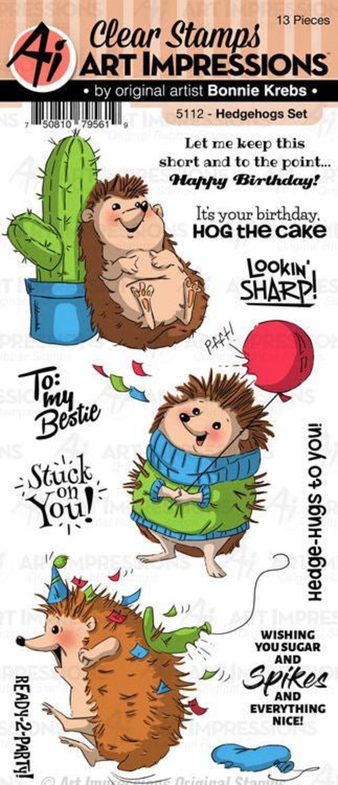 Hedgehogs Set Clear Stamps Art Impressions clearance - Etsy