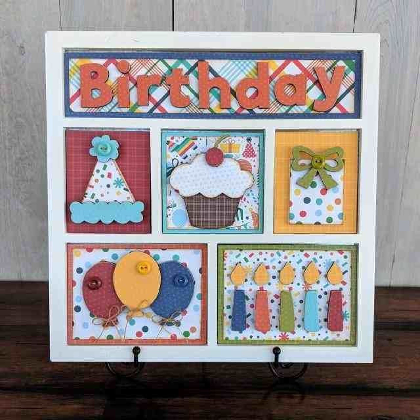 Birthday Shadow Box Kit Foundations Decor 02741-4 - Etsy