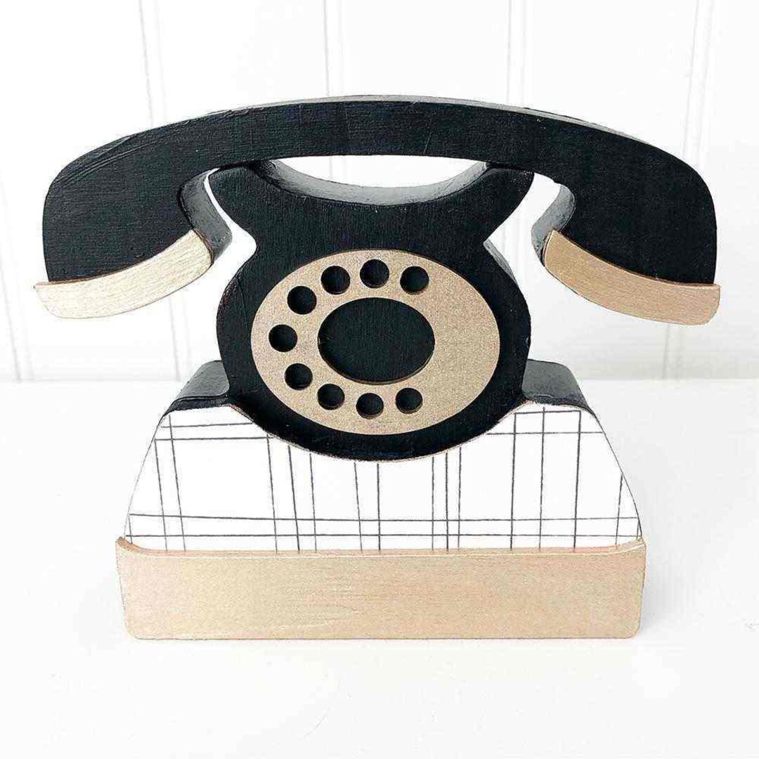 Telephone Unfinished Wood Craft Foundations Decor - Etsy
