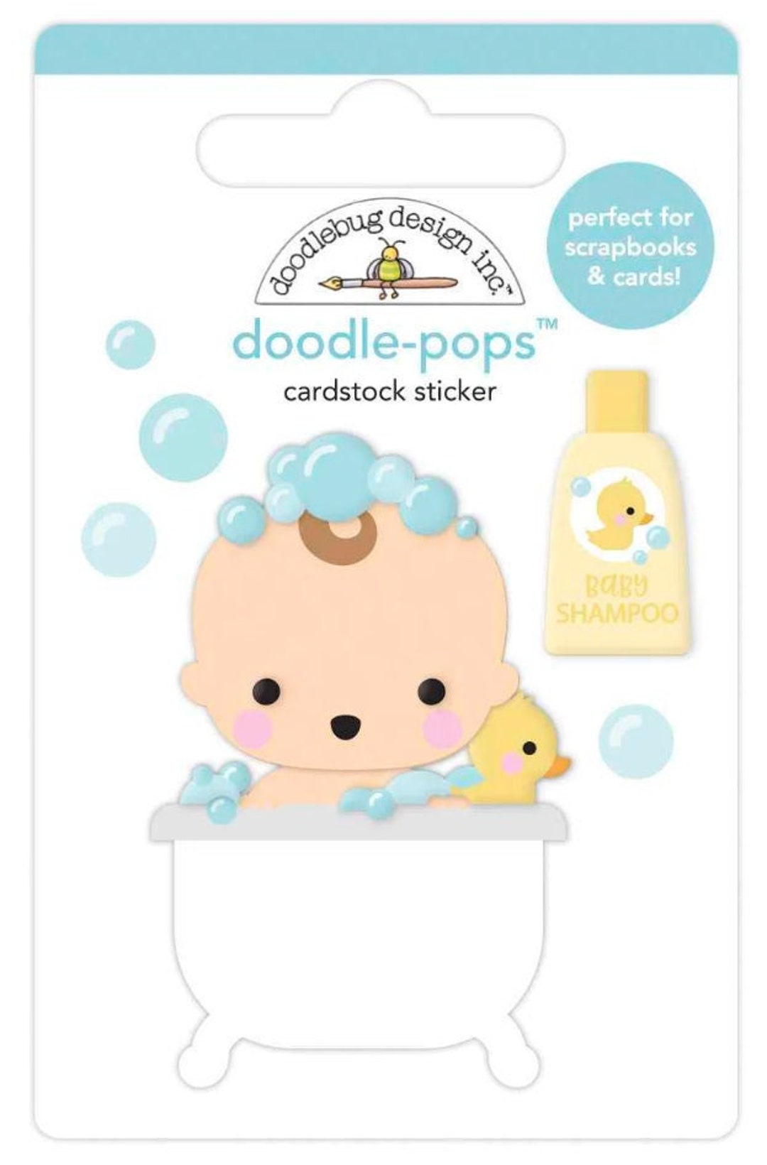 Bathtime Doodle-pops 3D Sticker Special Delivery Doodlebug 6782 - Etsy