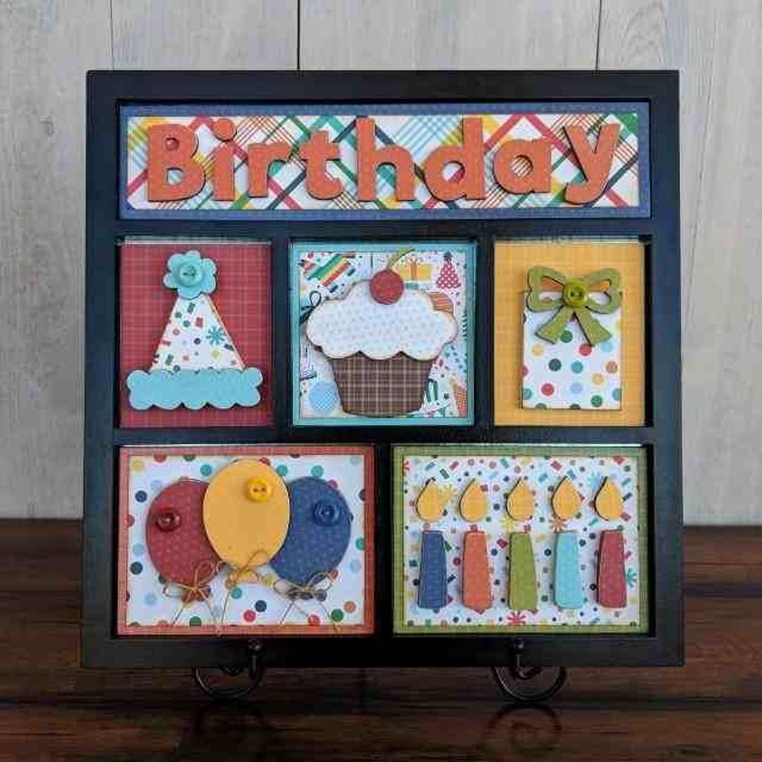 Birthday Shadow Box Kit Foundations Decor - Etsy