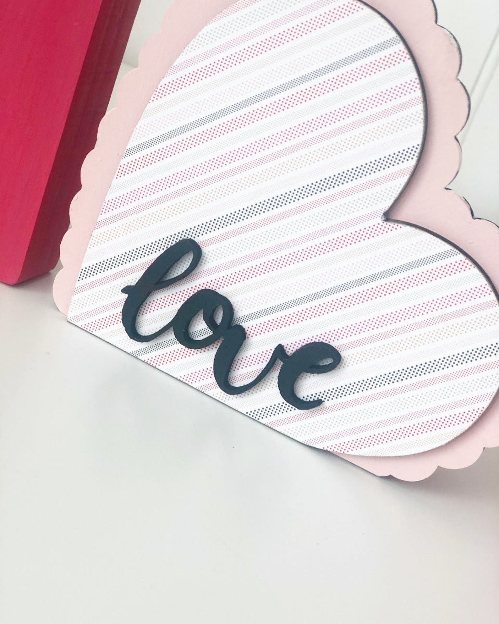 I 3 U Block Words Unfinished Wood Craft Foundations Decor - Etsy