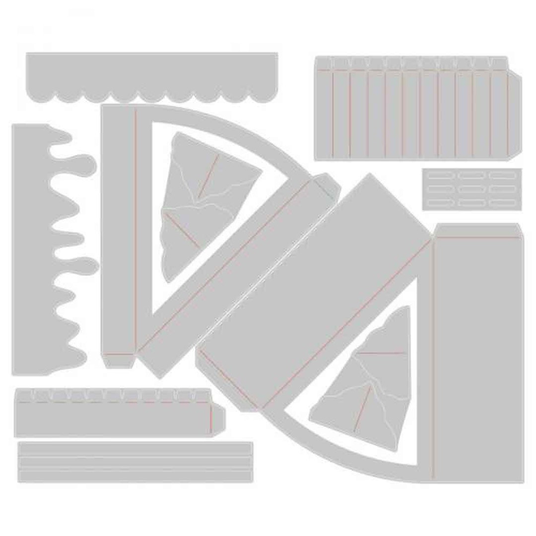 Cake Slice Box Thinlits Die Set Kath Breen Sizzix - Etsy