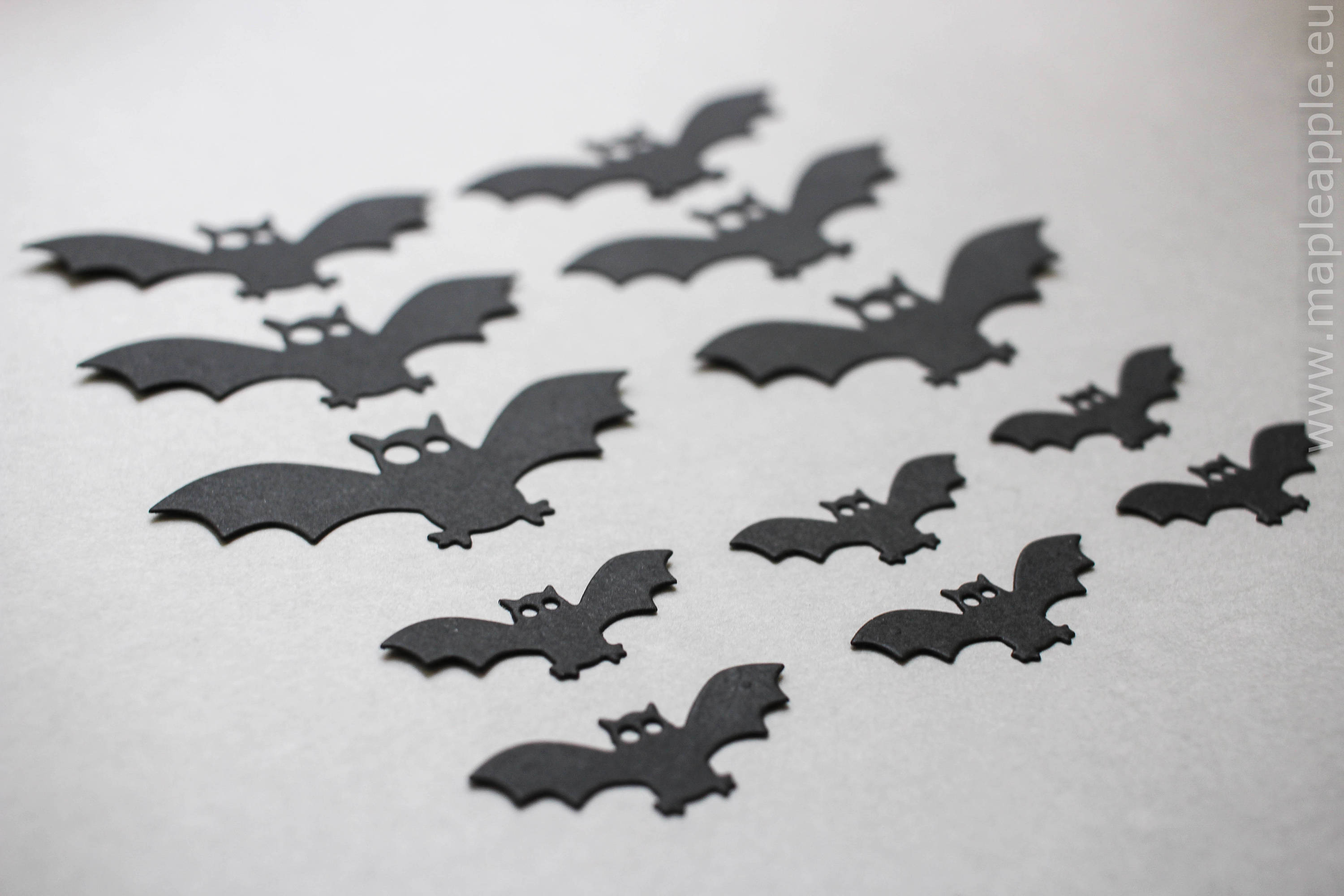 Bats Die Cut Shapes - Halloween Decor - Black Paper Bats - Paper ...