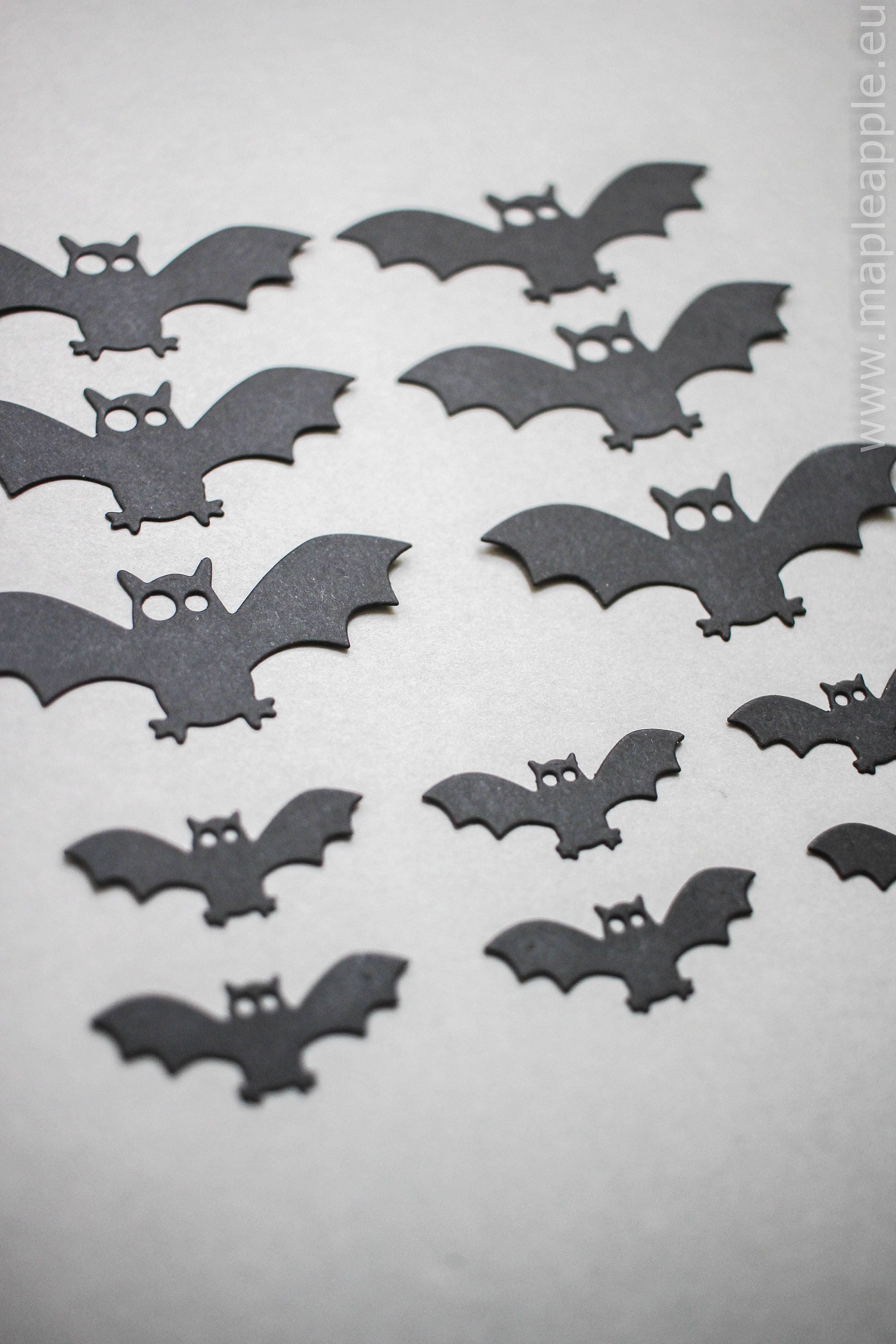 Bats Die Cut Shapes Halloween Decor Black Paper Bats - Etsy