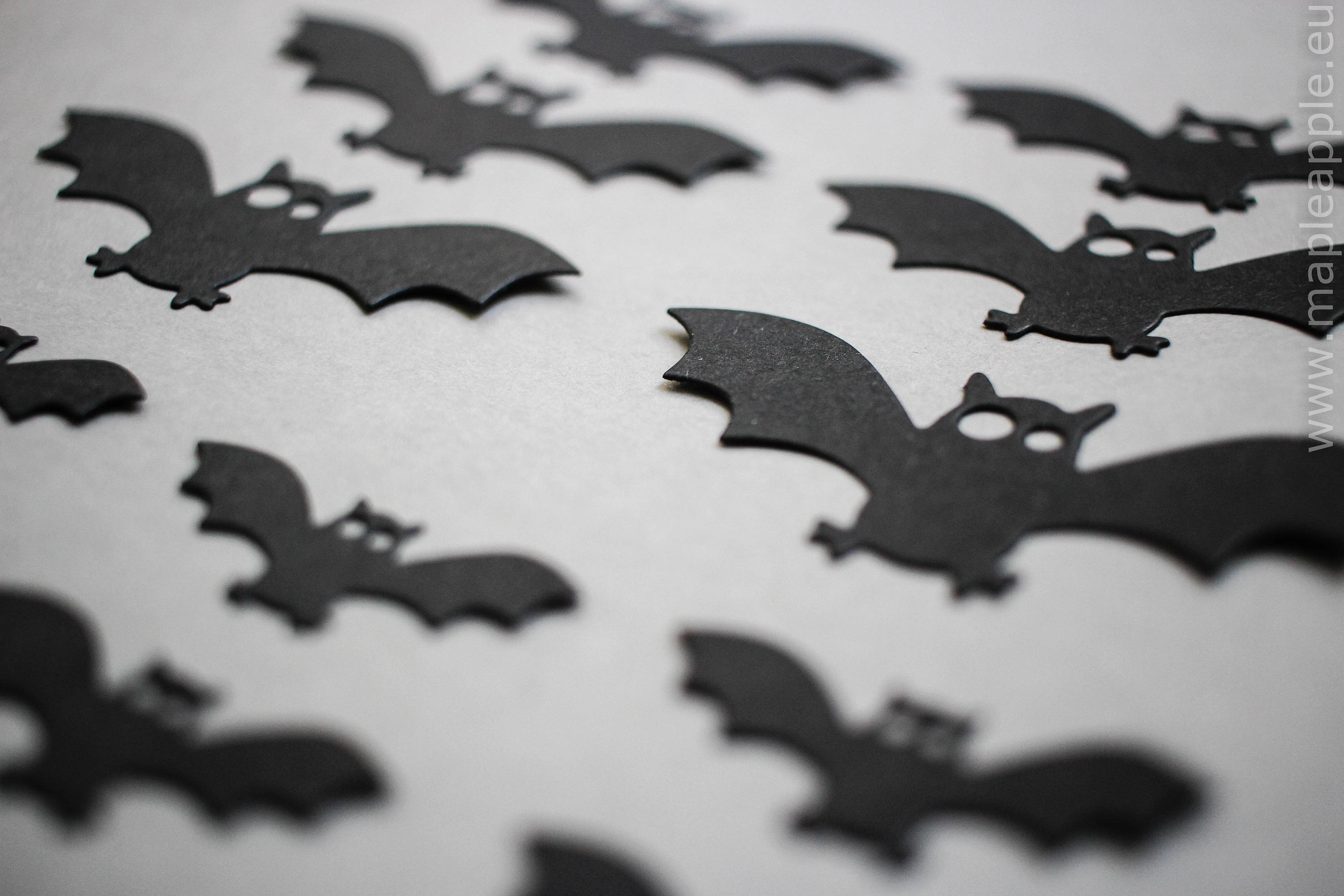 Bats Die Cut Shapes - Halloween Decor - Black Paper Bats - Paper ...