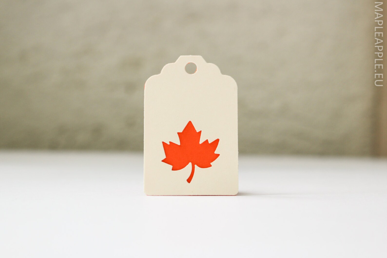 Fall Wedding Tags Orange Maple Leaf Gift Wrap Woodland Wedding Set of ...