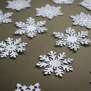 Snowflakes Die Cuts - Paper Snowflake Christmas Card Making Supplies ...