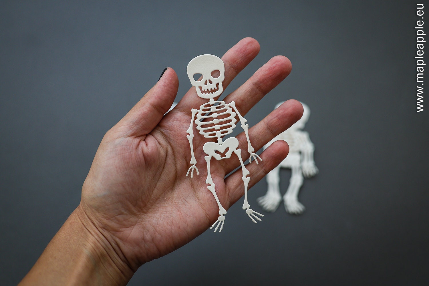 Paper Skeletons - Halloween Decor - Grey Paper Embellishments ...
