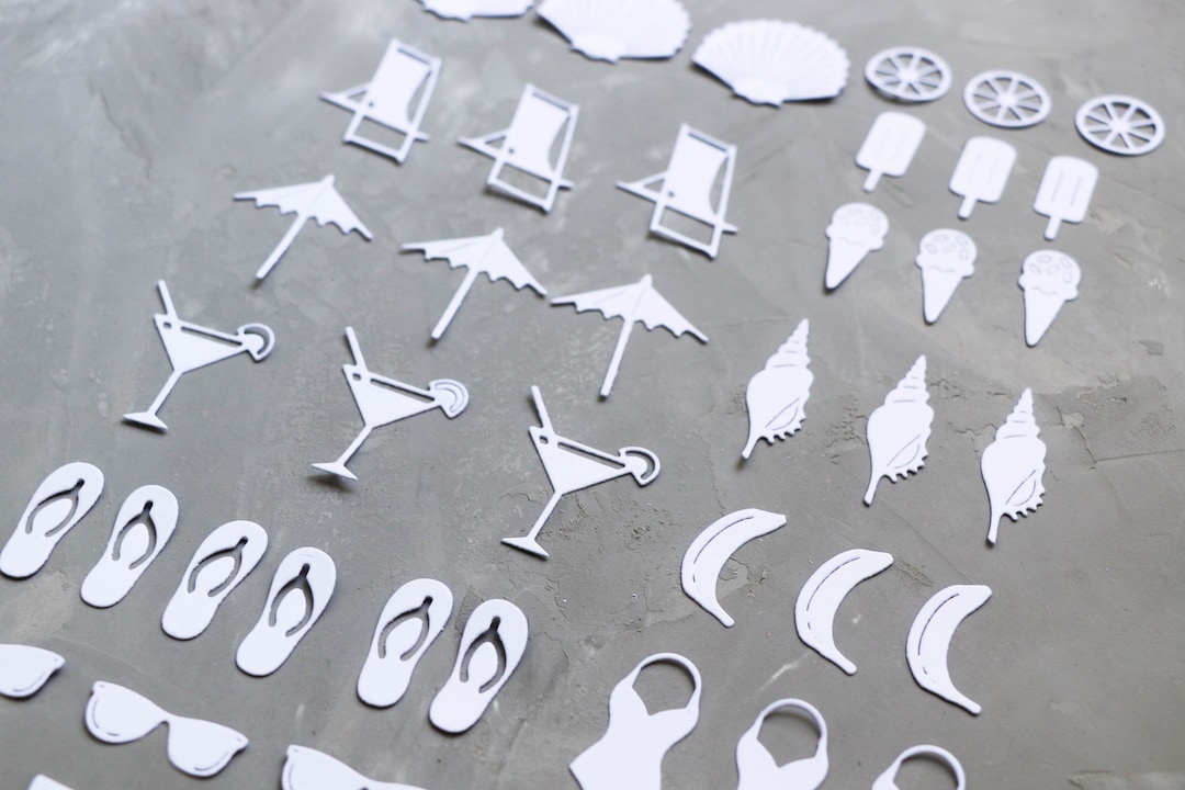Cocktail Vacation Die Cut Shapes for Travel Albums and Project Life ...
