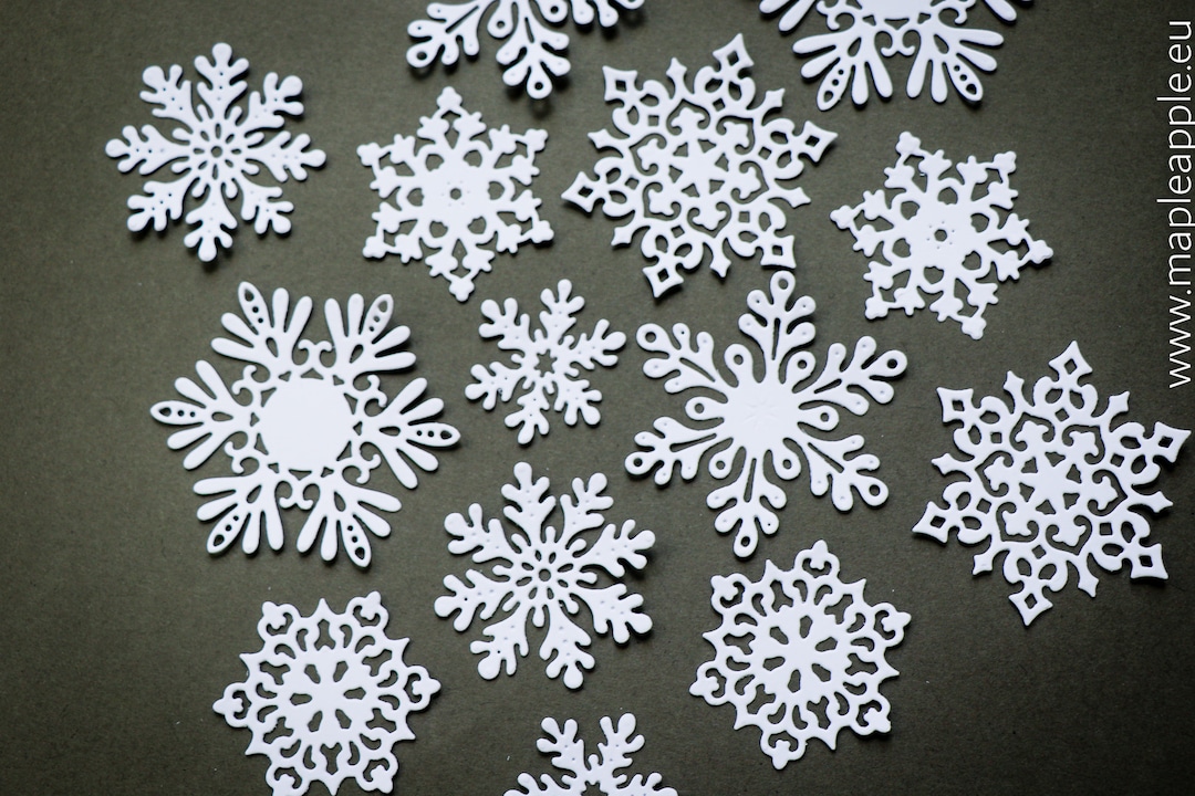 Snowflakes Die Cuts - Paper Snowflake Christmas Card Making Supplies ...
