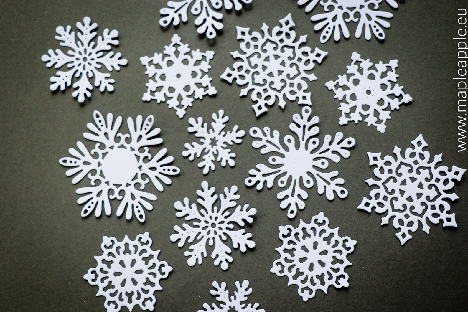 Snowflakes Die Cuts - Paper Snowflake Christmas Card Making Supplies ...