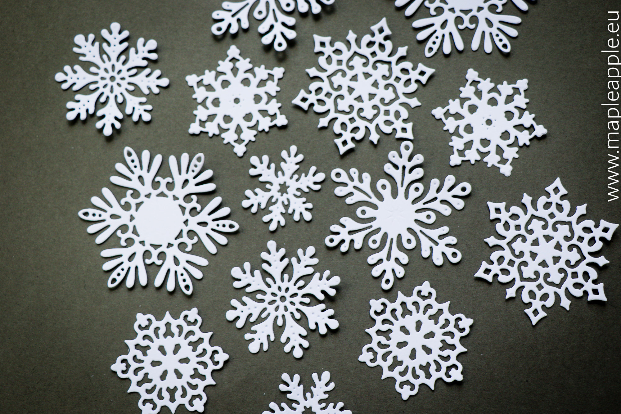 Snowflakes Die Cuts - Paper Snowflake Christmas Card Making Supplies ...
