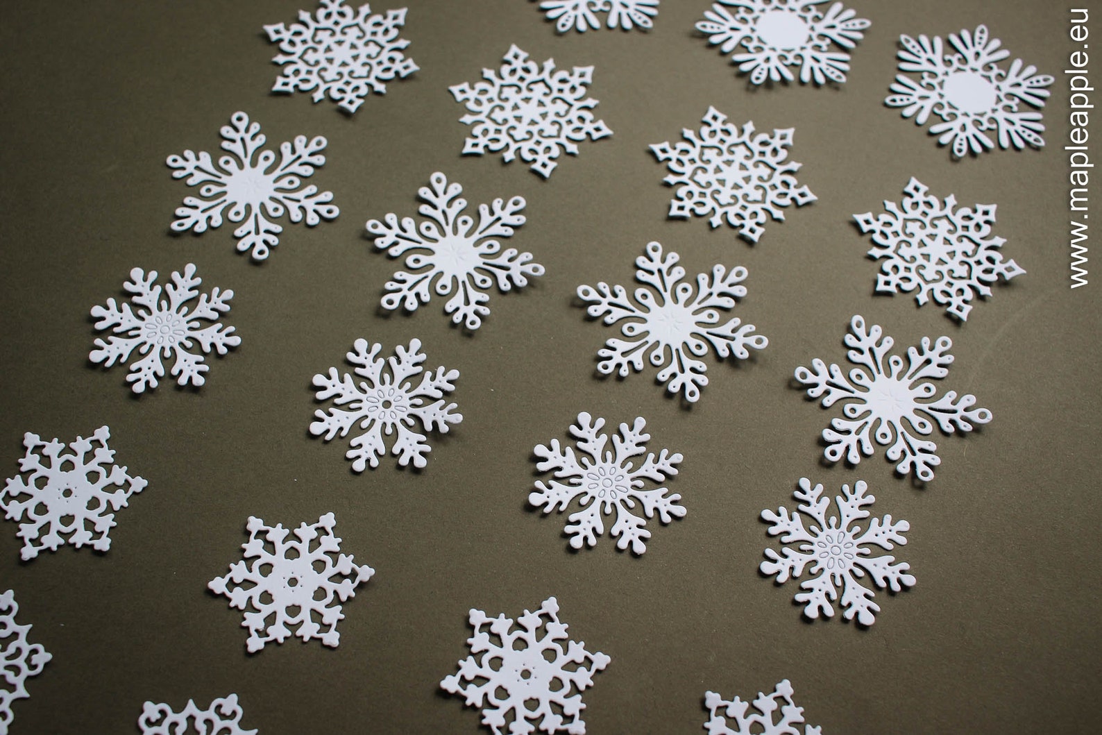 Snowflakes Die Cuts - Paper Snowflake Christmas Card Making Supplies ...
