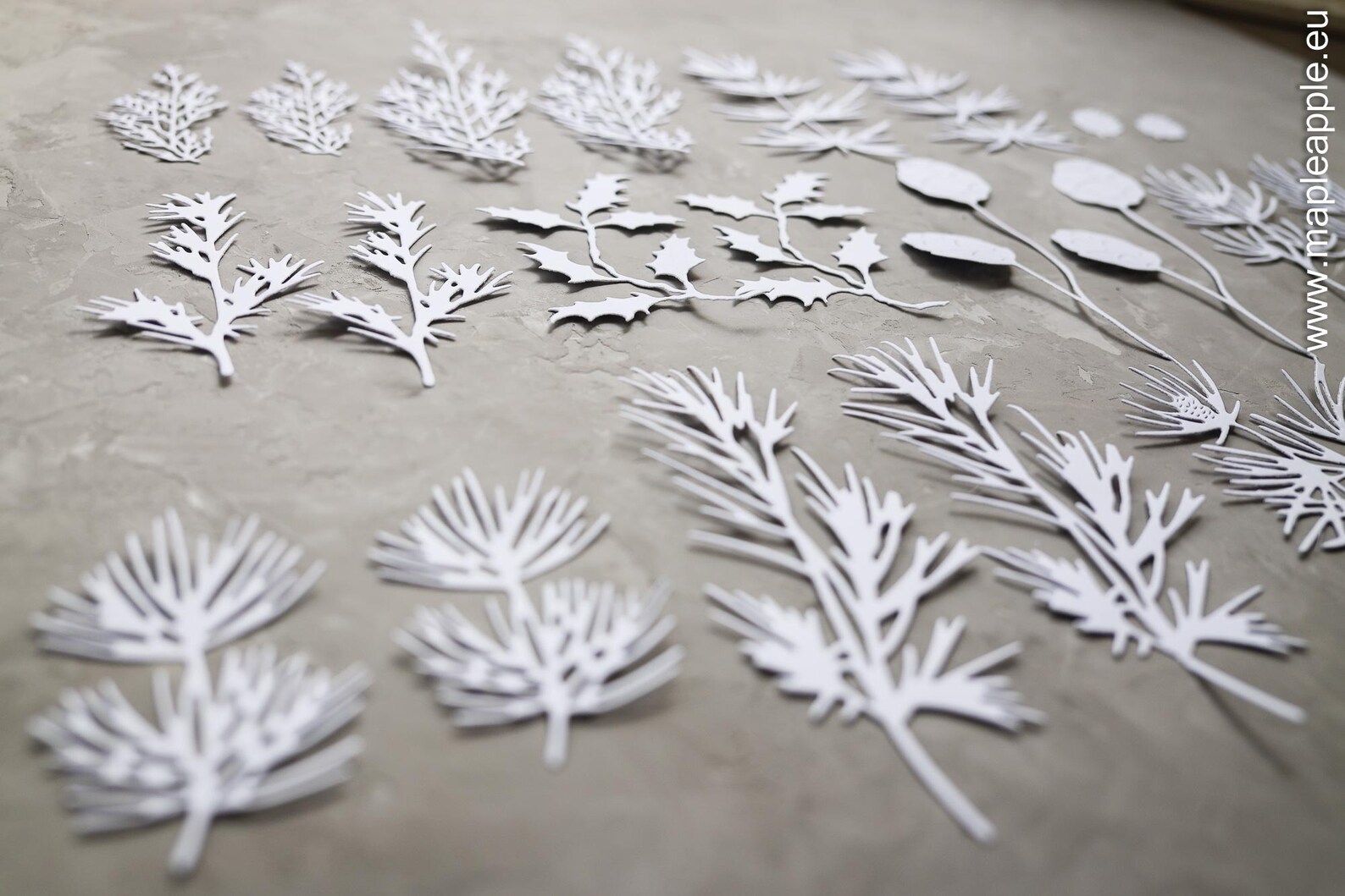 Pine Branch Die Cut Shapes - Christmas Card Making Embellishments ...