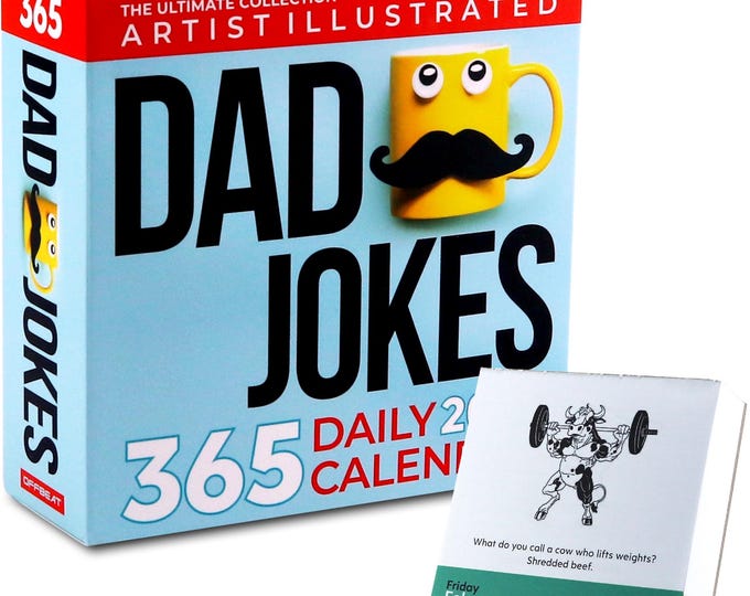 2025 Dad Jokes Calendar - 365 Days of Jokes With Artist Illustrations ...