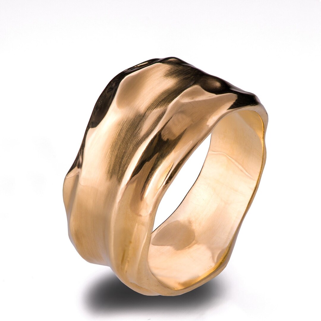18k Gold Ring , Unisex Ring , Wedding Ring , Wedding Band , Mens Ring ...