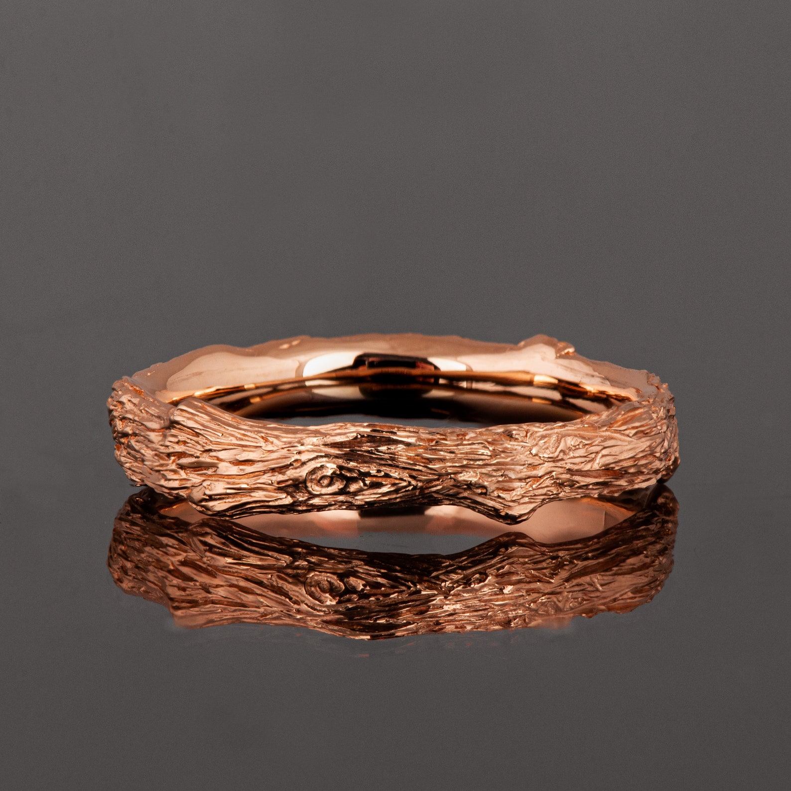 Twig Ring, 18K Rose Gold Ring, Wedding Ring, Wedding Band, Antique, Art ...