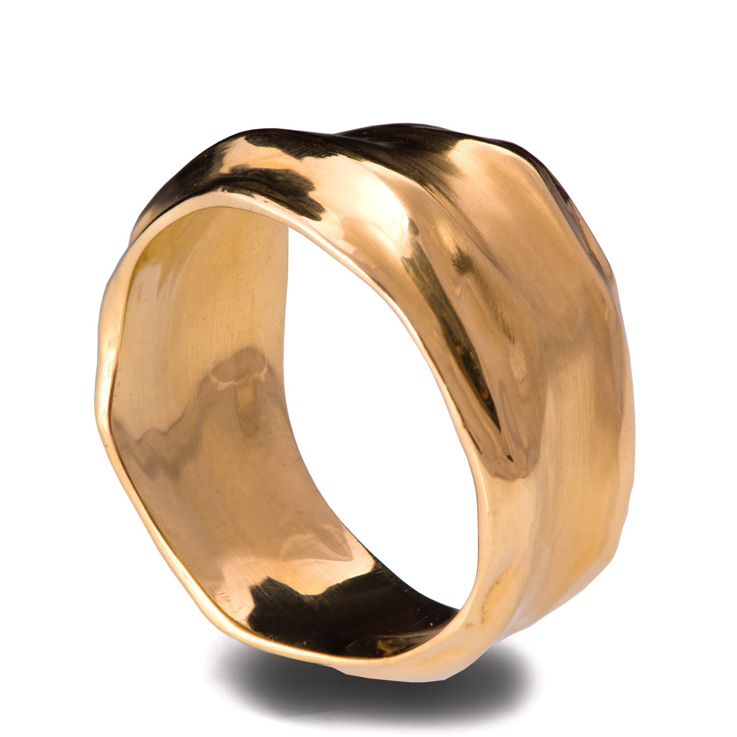 18k Gold Ring Unisex Ring Wedding Ring Wedding Band - Etsy