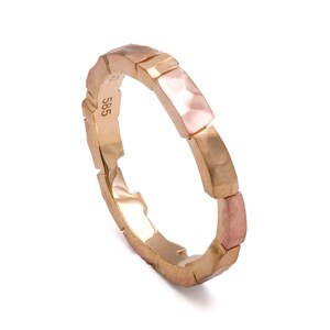 Wall Ring, Bricks Wedding Band, Bricks Wedding Ring, Tricolor Wedding ...