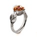 Rose Engagement Ring Rose Gold and Ruby Engagement Ring - Etsy