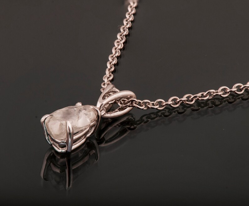 Raw Diamond Pendant, Rough Diamond Pendant, Unique Pendant, Rough ...