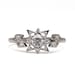 Diamond Art Deco Star Engagement Ring, Unique Engagement Ring, 18K ...