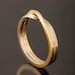 Two Tone Mobius Ring, 18K Gold Mobius Ring, Wedding Ring, Wedding Band ...
