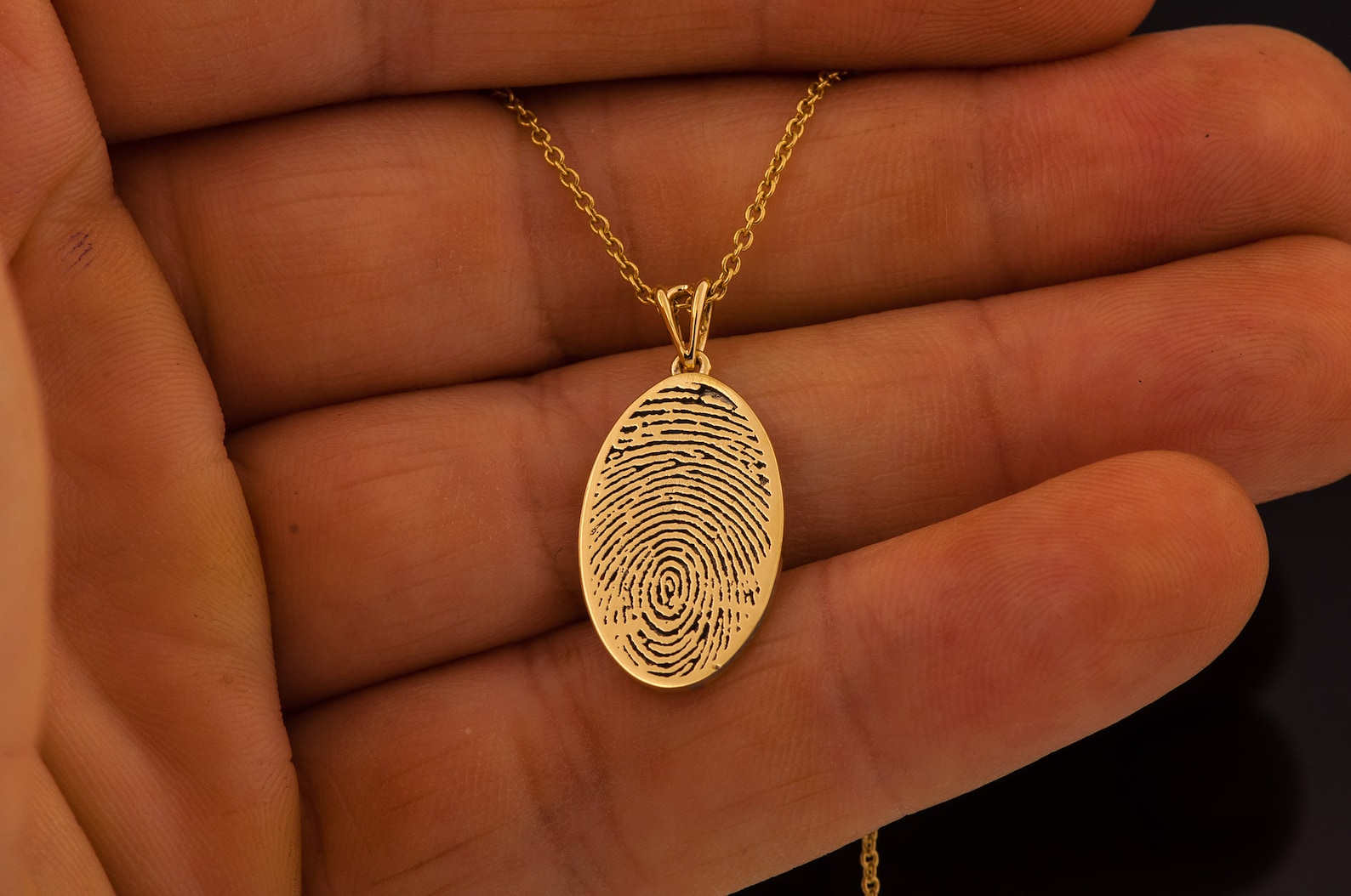 Finger Print Pendant, Fingerprint Necklace, Personalized Pendant ...