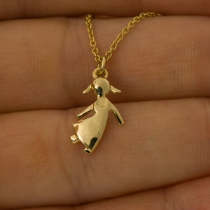 Child Pendant - 18K Gold Pendant, Girl Gold Pendant, Mother's Necklace ...