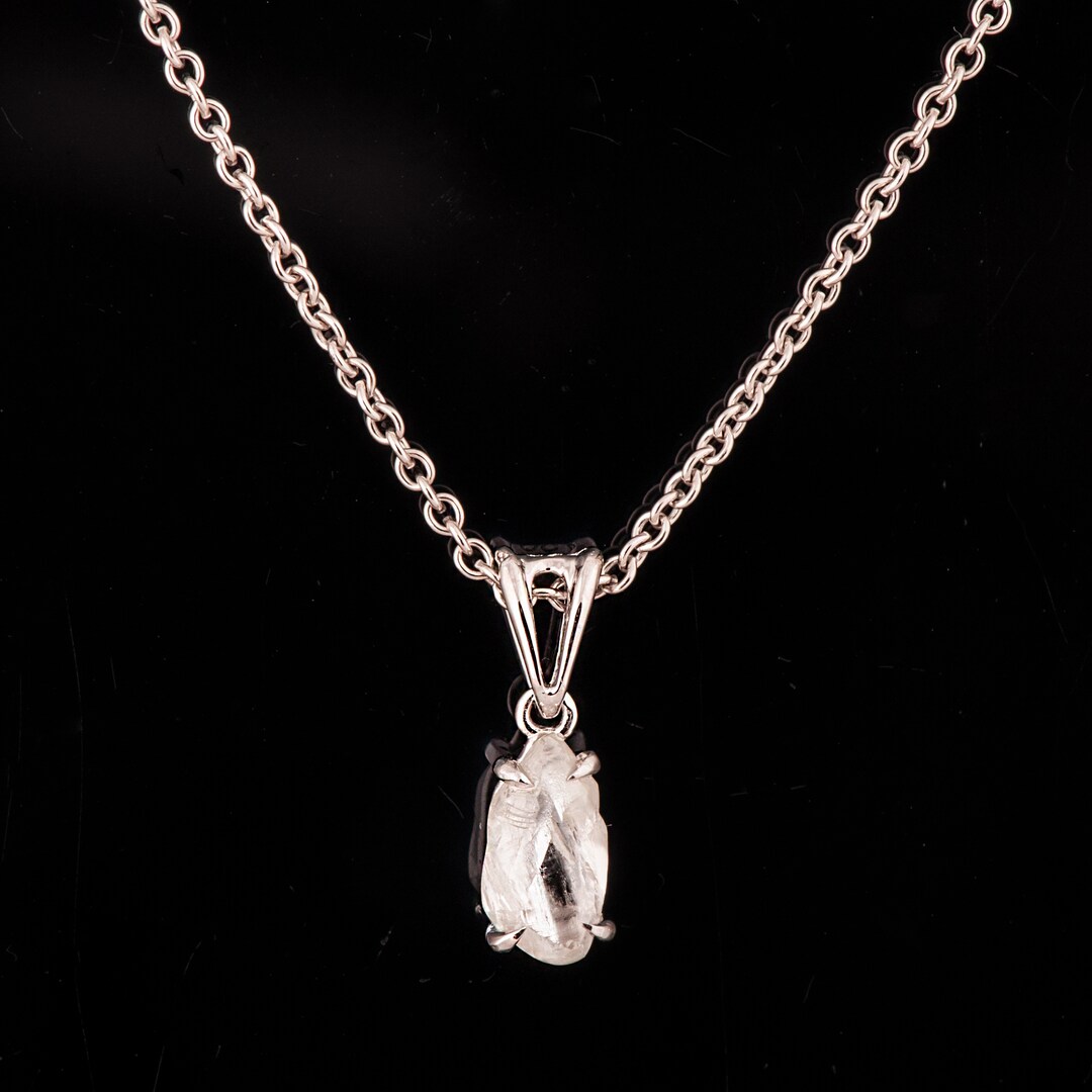Raw Diamond Pendant, Rough Diamond Pendant, Unique Pendant, Rough ...