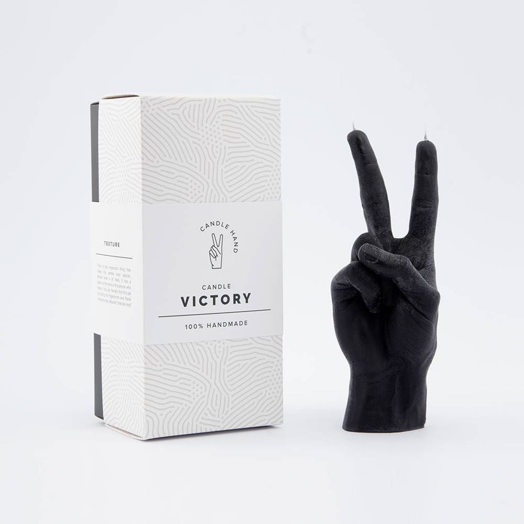 Funny Birthday Candle PEACE Hand Shaped Candles Birthday - Etsy
