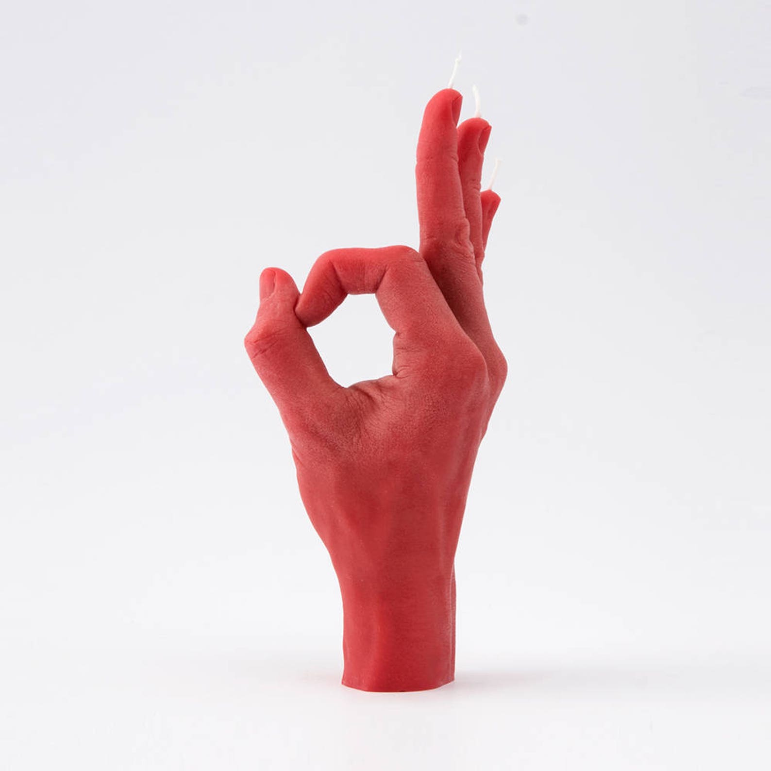 Hand Shaped Candle OK Homemade Candles Funny Gift College - Etsy