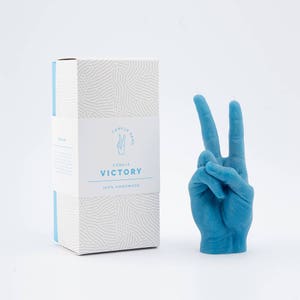 Funny Birthday Candle PEACE Hand Shaped Candles Birthday - Etsy