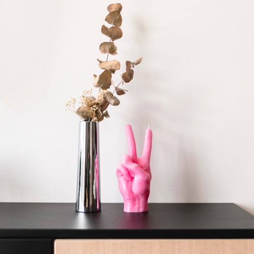 Hand Shaped Candle OK Homemade Candles Funny Gift College - Etsy