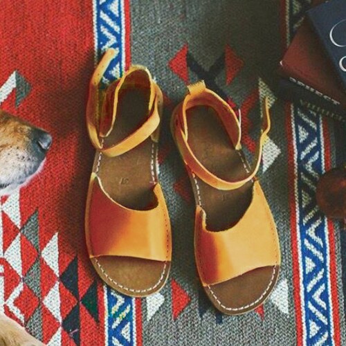 Mustard Leather Sandals Mustard Sandals Summer Shoes - Etsy