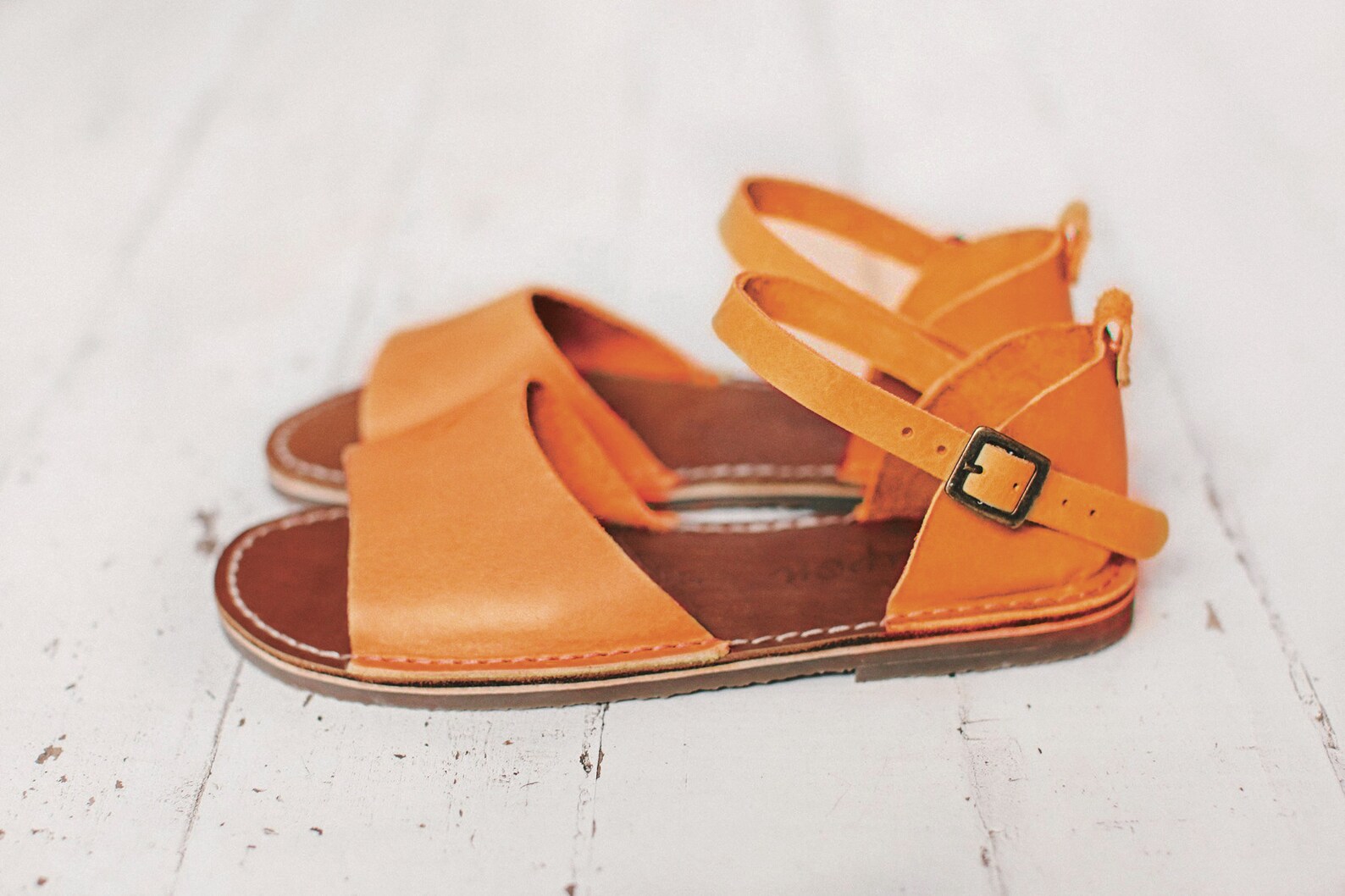 Mustard Leather Sandals Mustard Sandals Summer Shoes - Etsy