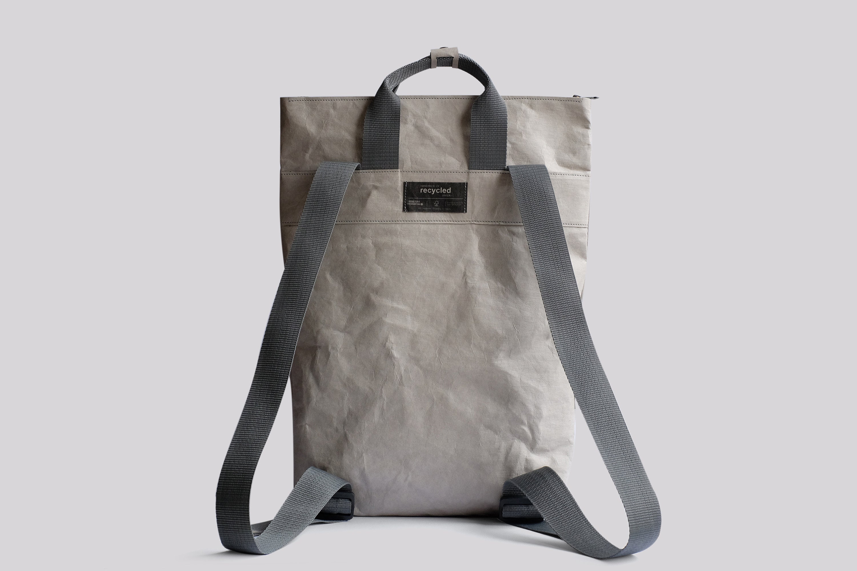 Casual Backpack in Grey, Eco Friendly Backpack, Vegan Backpack, Eco ...