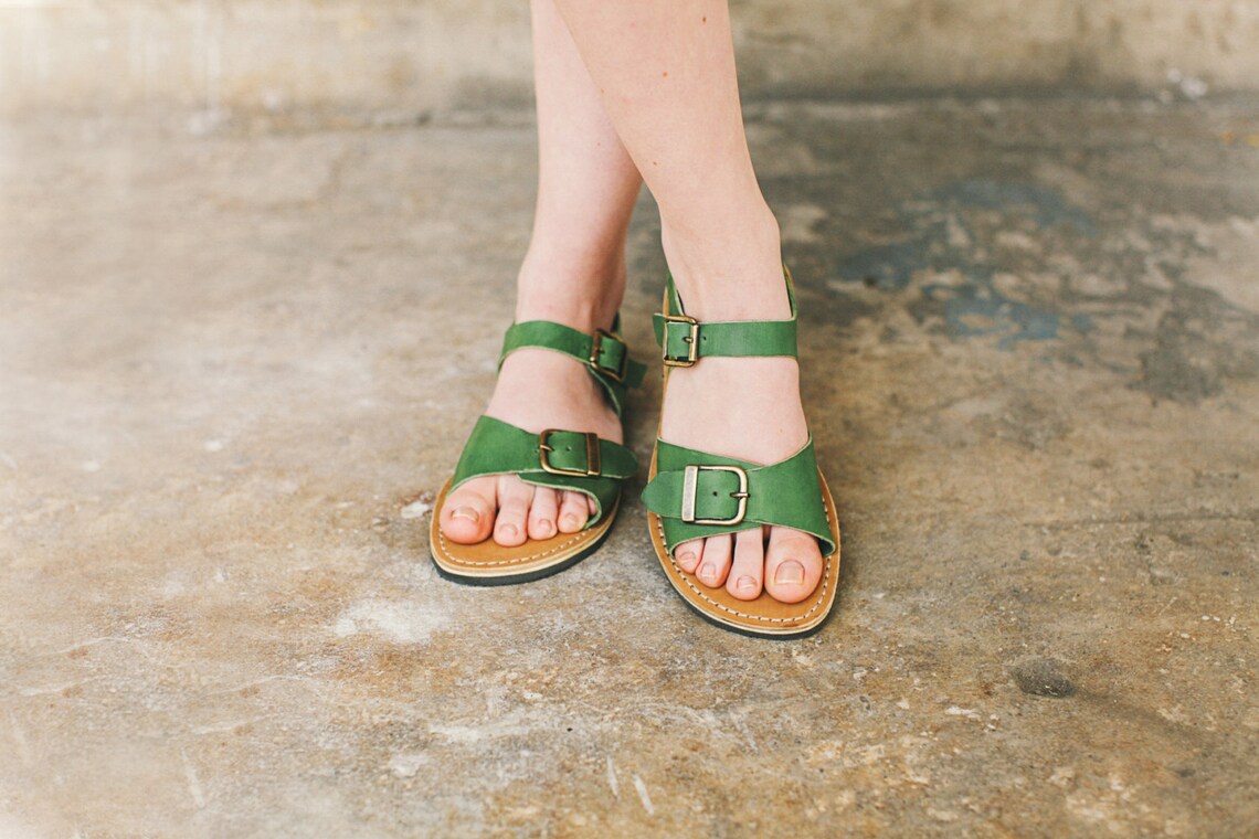 Customizable Leather Sandals, Sustainable Sandals, Leather Sandals ...